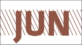 MONTH JUNE / JUN STICKER ON CALIFORNIA LICENSE PLATE
