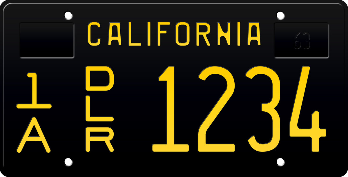 1966 CALIFORNIA DEALER LICENSE PLATE 6"x12" (156.5mm x 305mm)