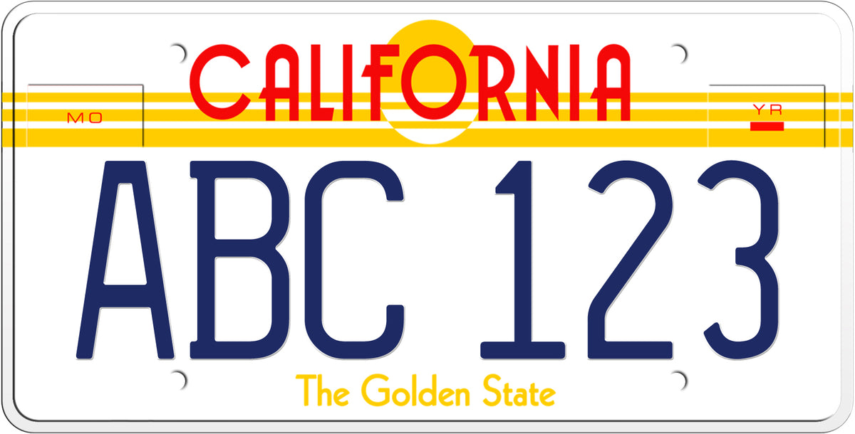1985 CALIFORNIA THE GOLDEN STATE LICENSE PLATE 6"x12" (156.5mm x 305mm